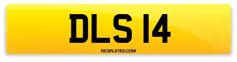 DLS 14 Personalised Number Plate Reg Plates