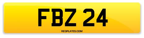 FBZ 24 Personalised Number Plate Reg Plates