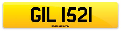 GIL 1521 Personalised Number Plate Reg Plates