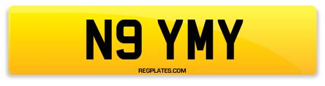N9 YMY Personalised Number Plate Reg Plates