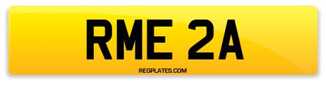 RME 2A Personalised Number Plate Reg Plates