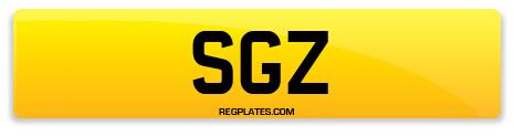 Number Plate Search - SGZ registrations