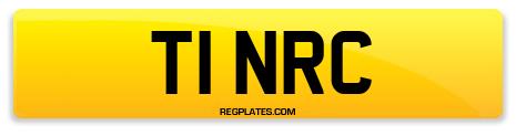 T1 NRC Personalised Number Plate Reg Plates