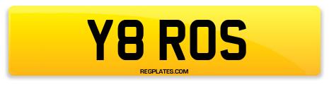 Y8 ROS Personalised Number Plate Reg Plates